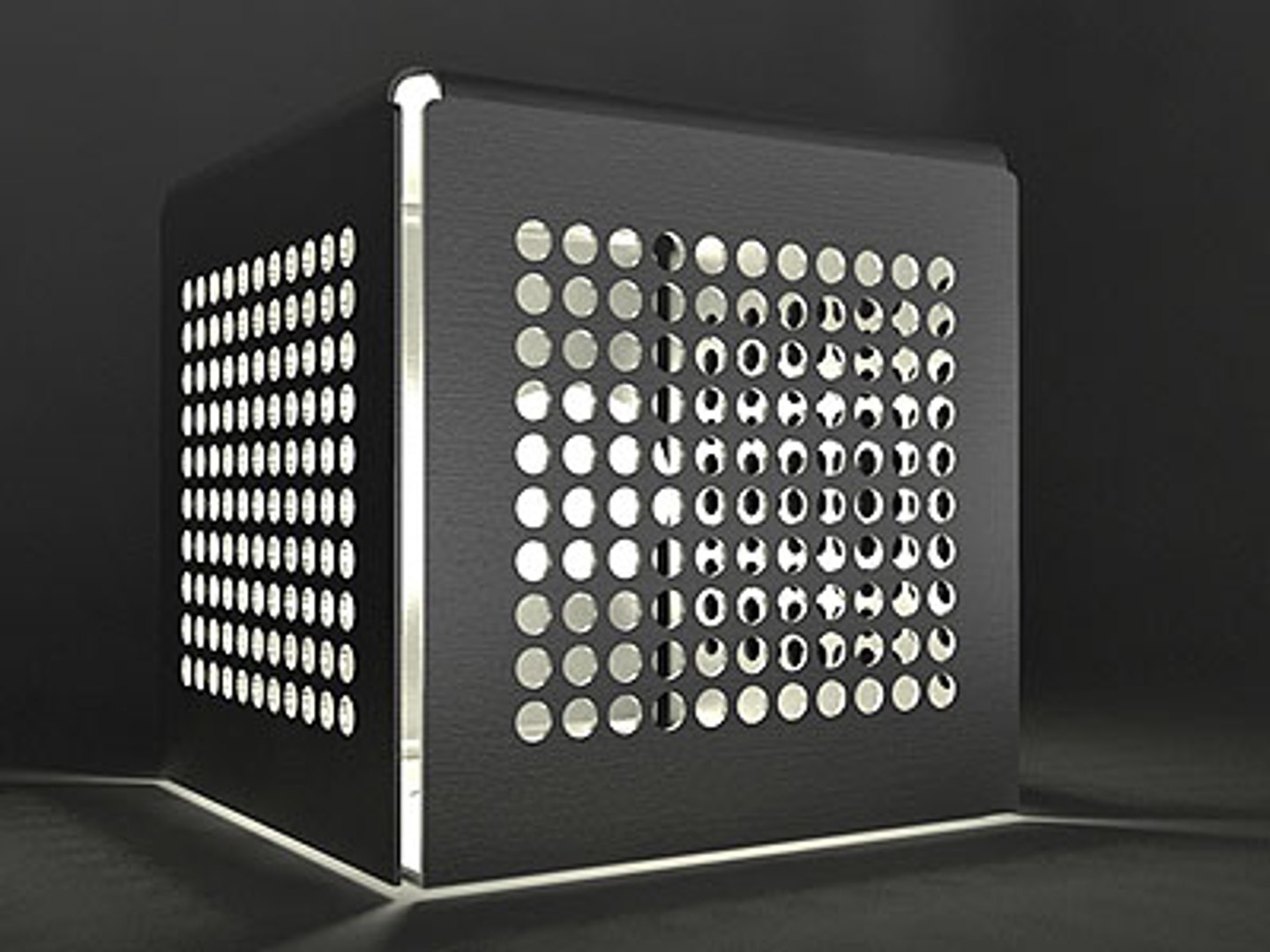 Accented Cubic Light Box 3d Max