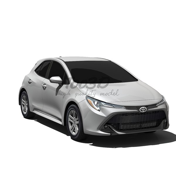 Corolla hatchback 3D model - TurboSquid 1283526
