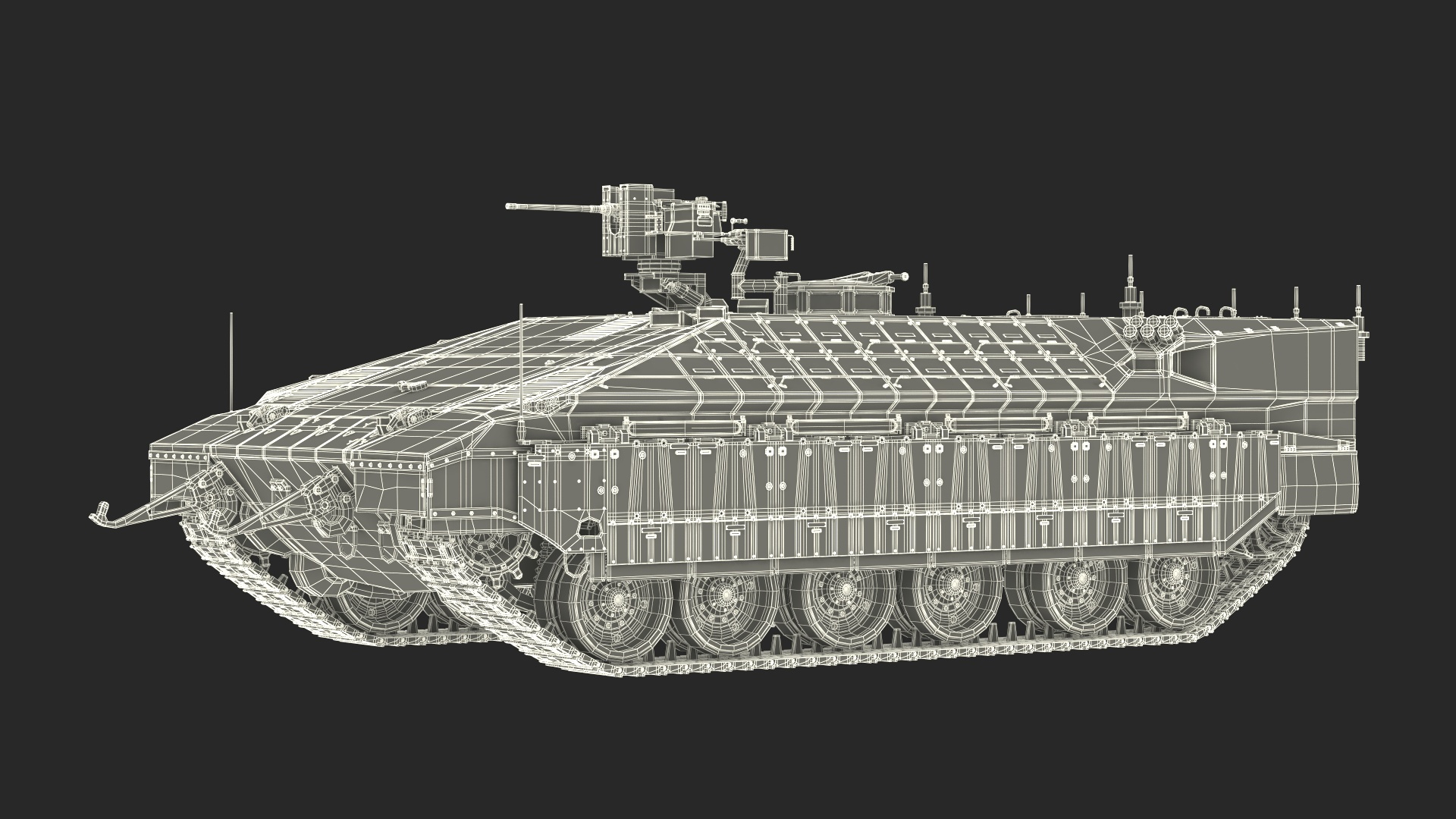 Israeli Namer APC With Machine Gun Station 3D Model - TurboSquid 2411125
