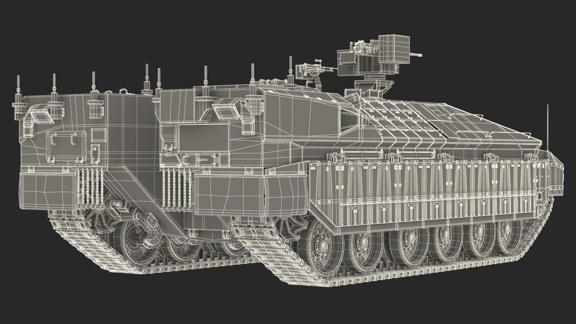 Israeli Namer APC With Machine Gun Station 3D Model - TurboSquid 2411125