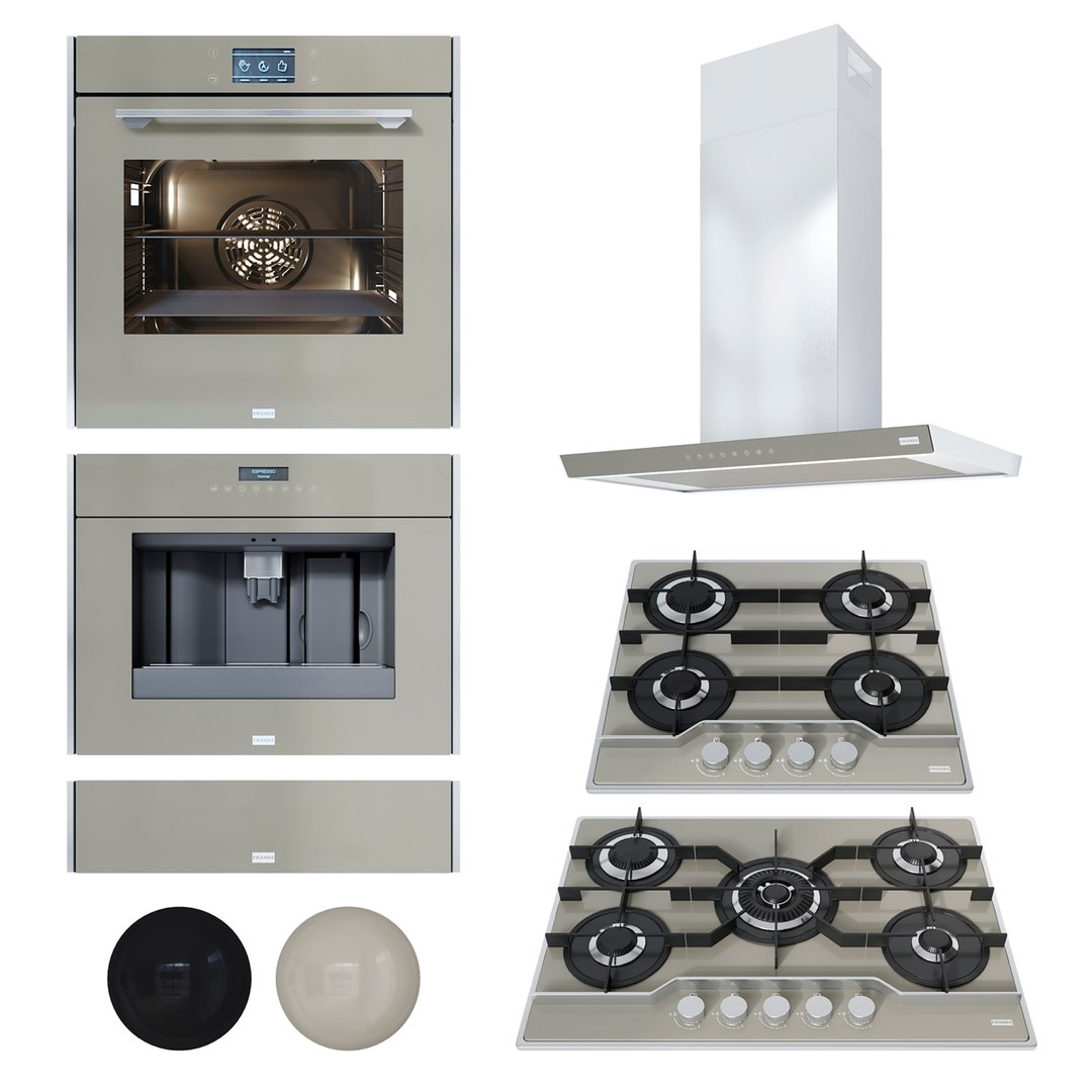 3D Model Kitchen Appliances Set4 Frames By Franke - TurboSquid 1872060