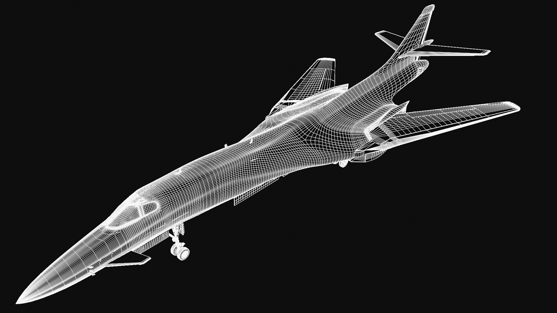 B-1b Lancer Usaf 3d Model