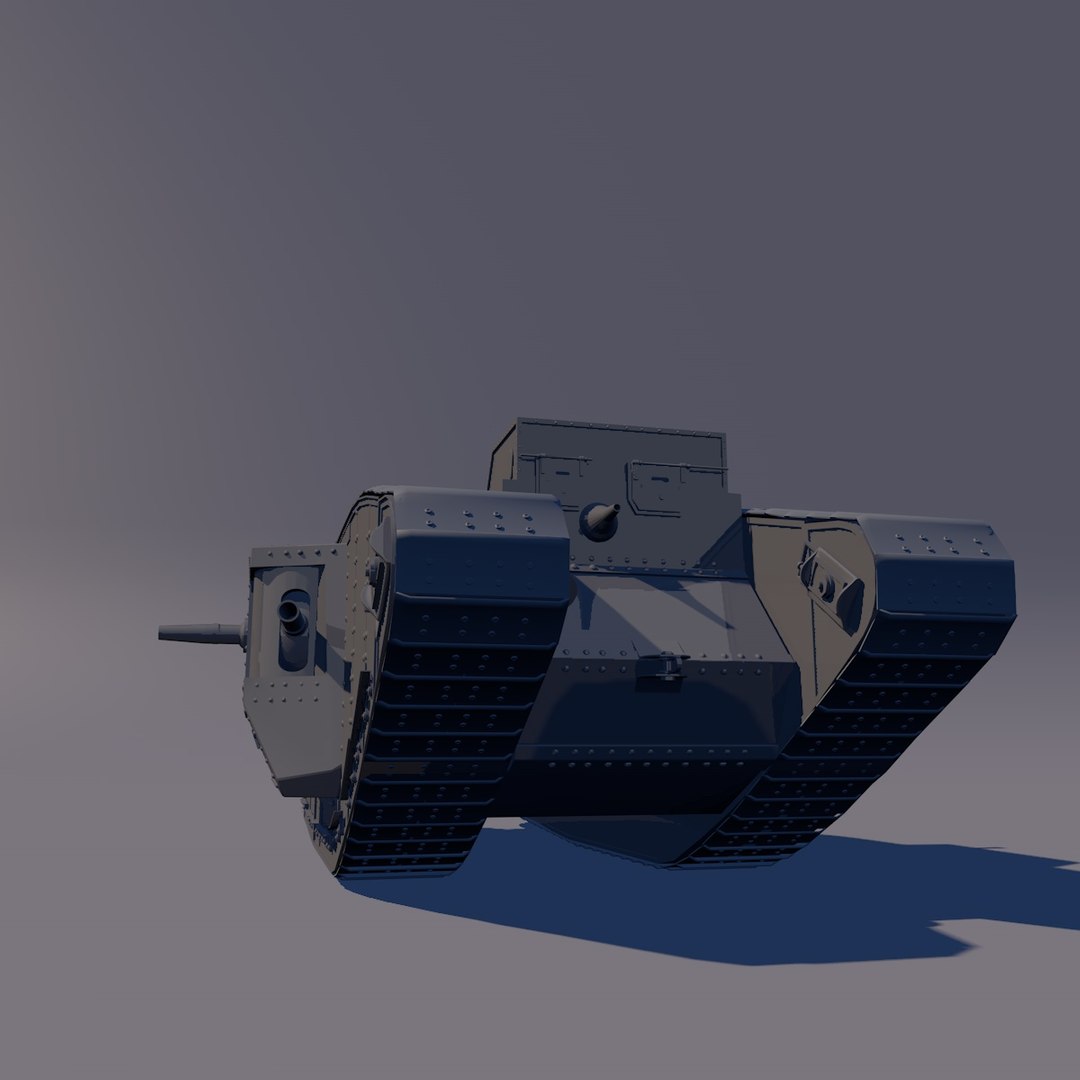 3D Ww1 Tank Mark 1 Model - TurboSquid 1203832