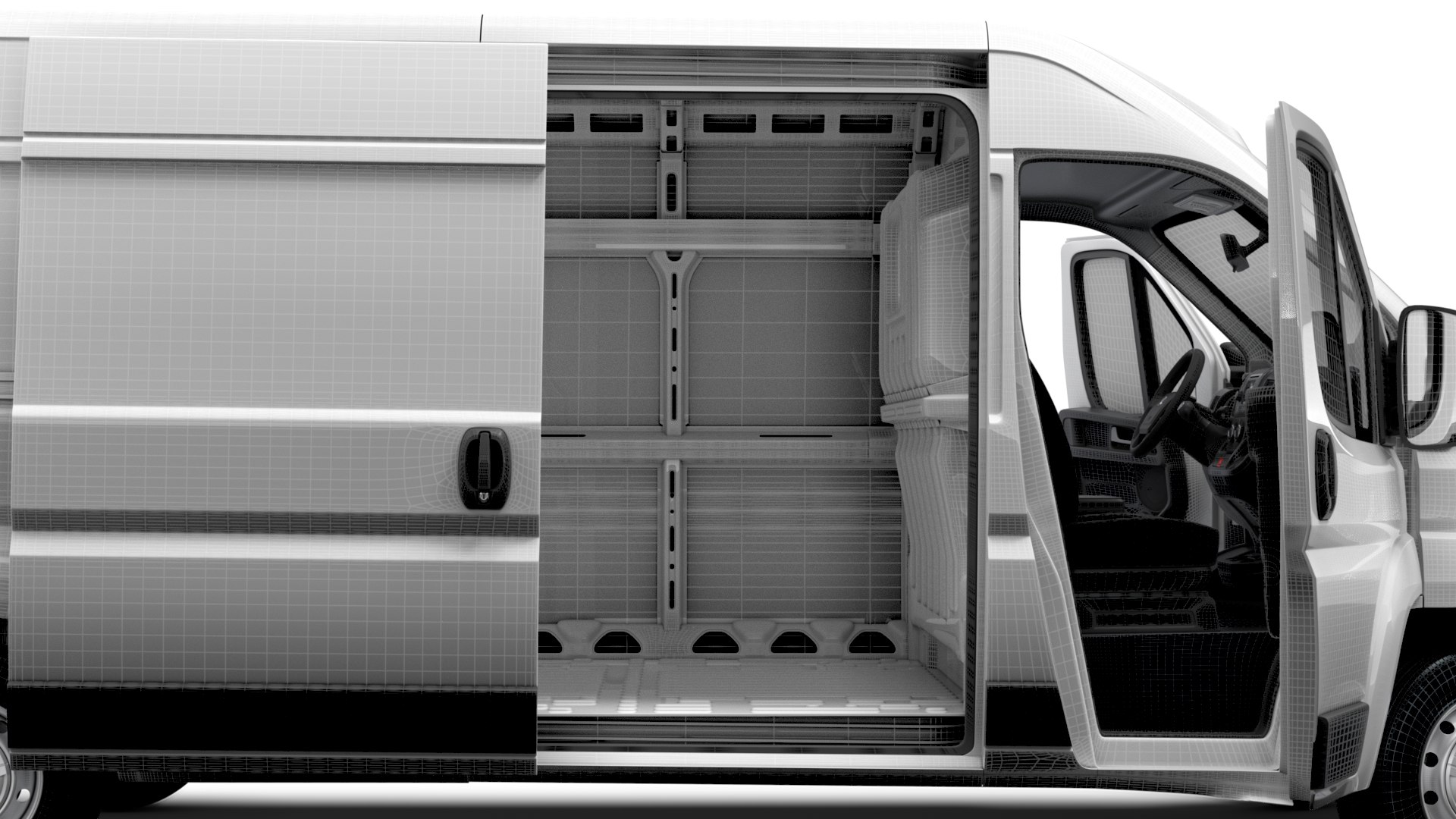 Peugeot Boxer Van L3H2 HQ Interior 2023 3D Model - TurboSquid 2149424