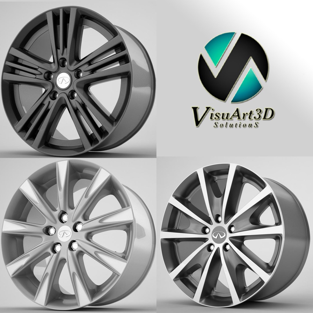 3d Model Infiniti Rims