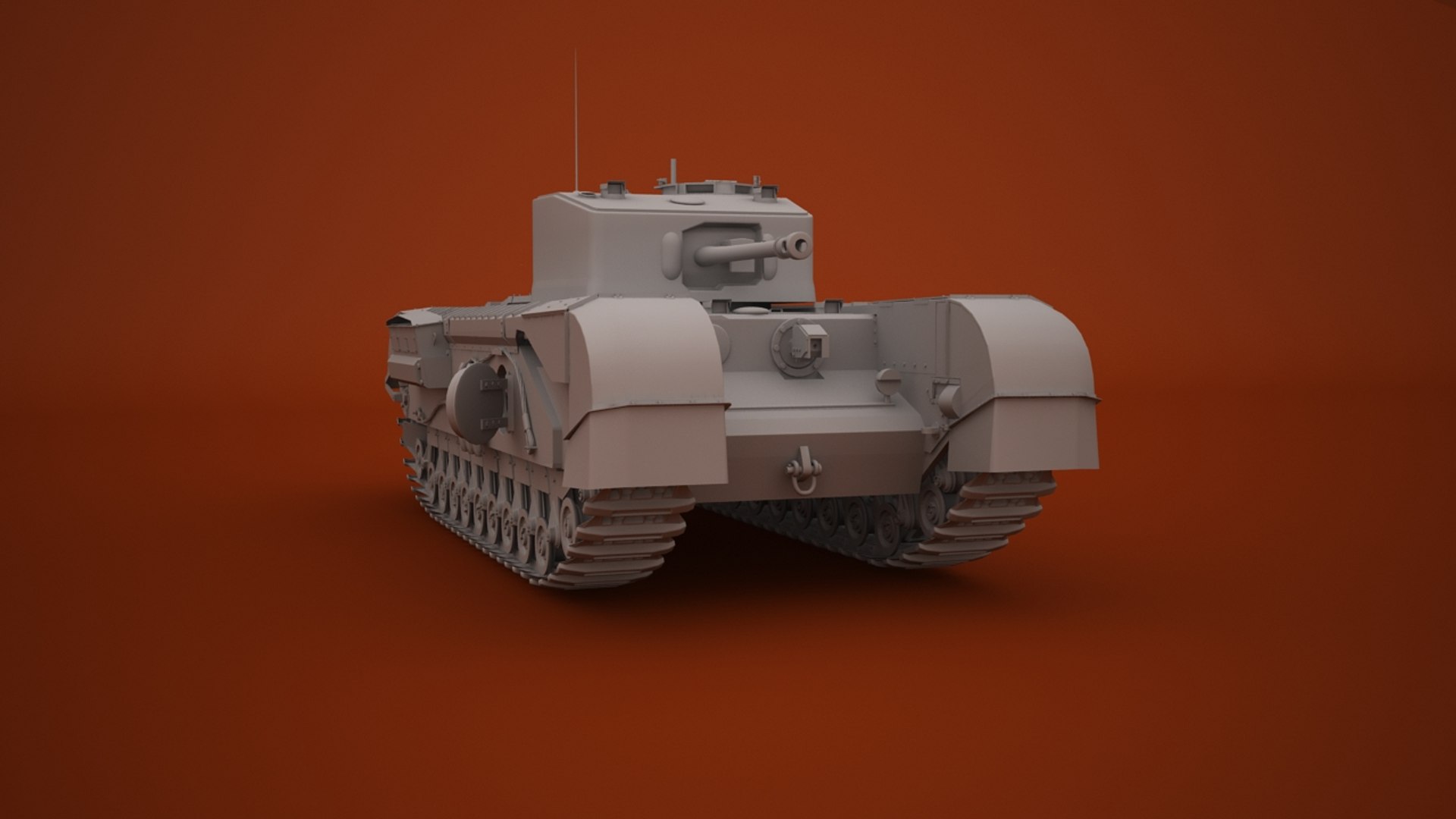 3d churchill vii tank