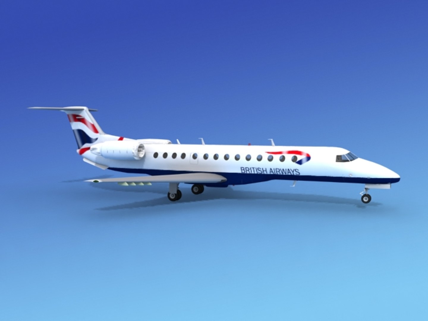 3d Embraer Erj
