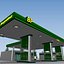 Bp Gas Station 3d Model