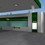 Bp Gas Station 3d Model