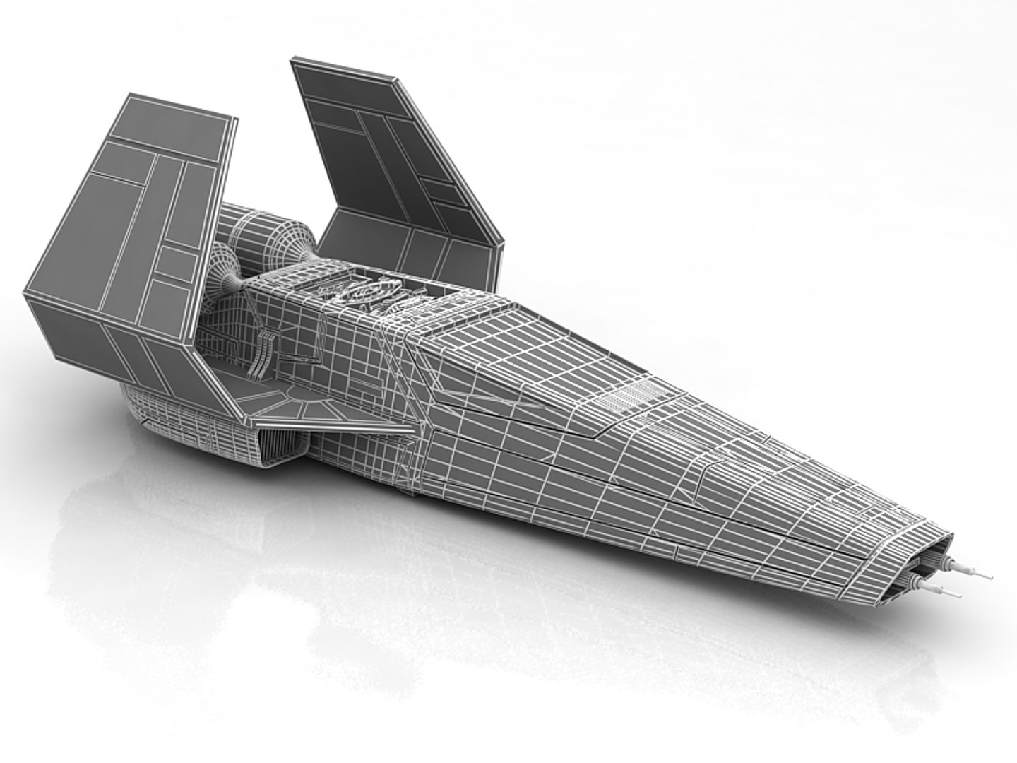 Rebelion spacecraft spaceship t-65 3D - TurboSquid 1619584