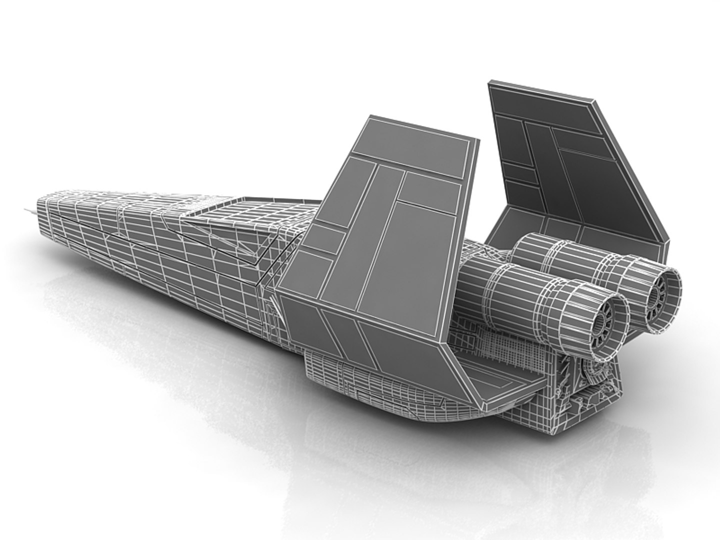 Rebelion spacecraft spaceship t-65 3D - TurboSquid 1619584