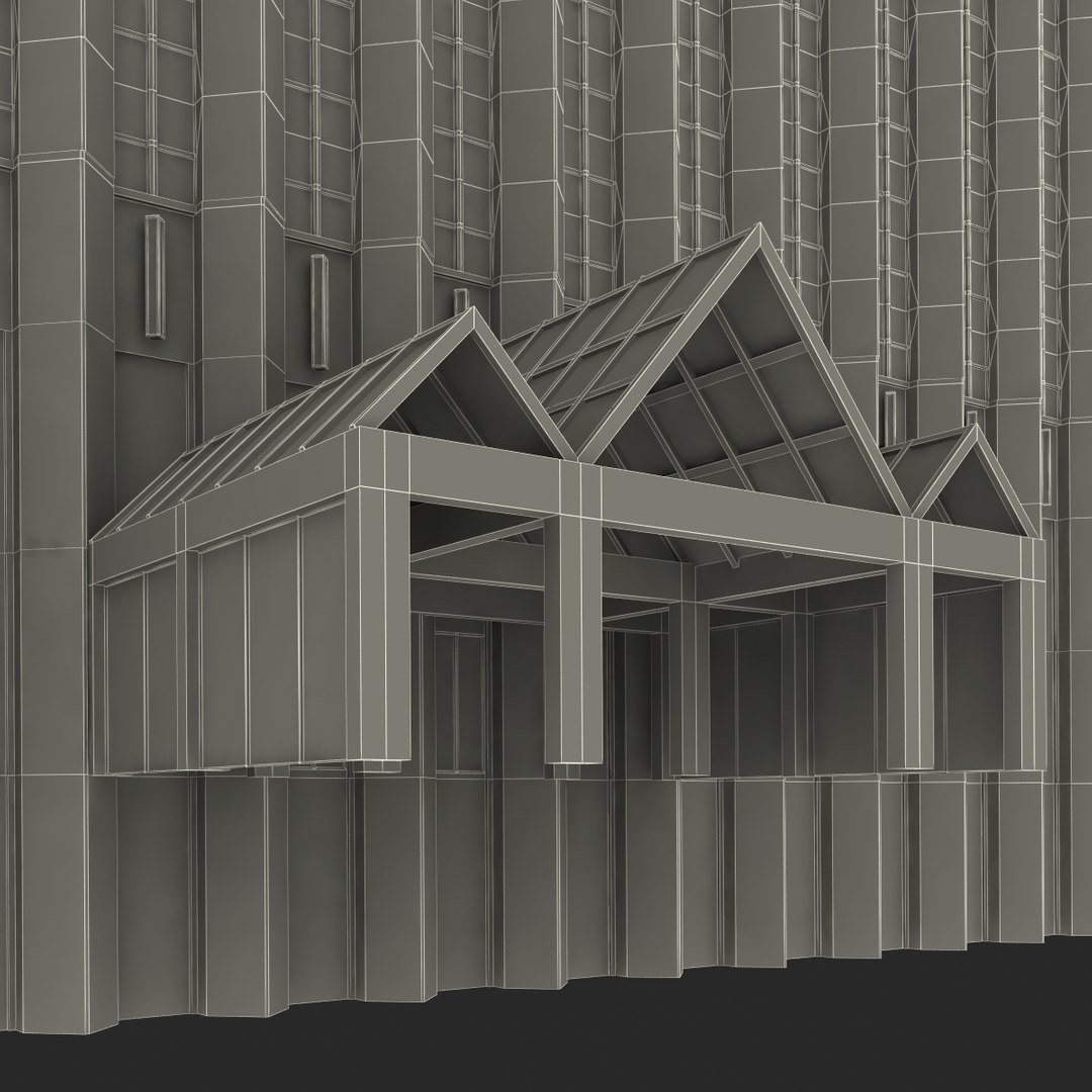 3d Model Aon Center Building Chicago