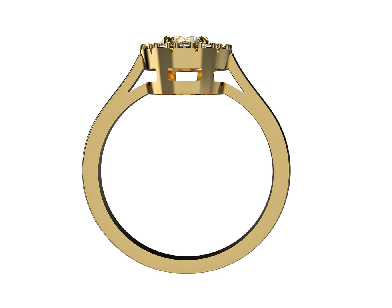 Engagement Ring 3D Model - TurboSquid 1573530
