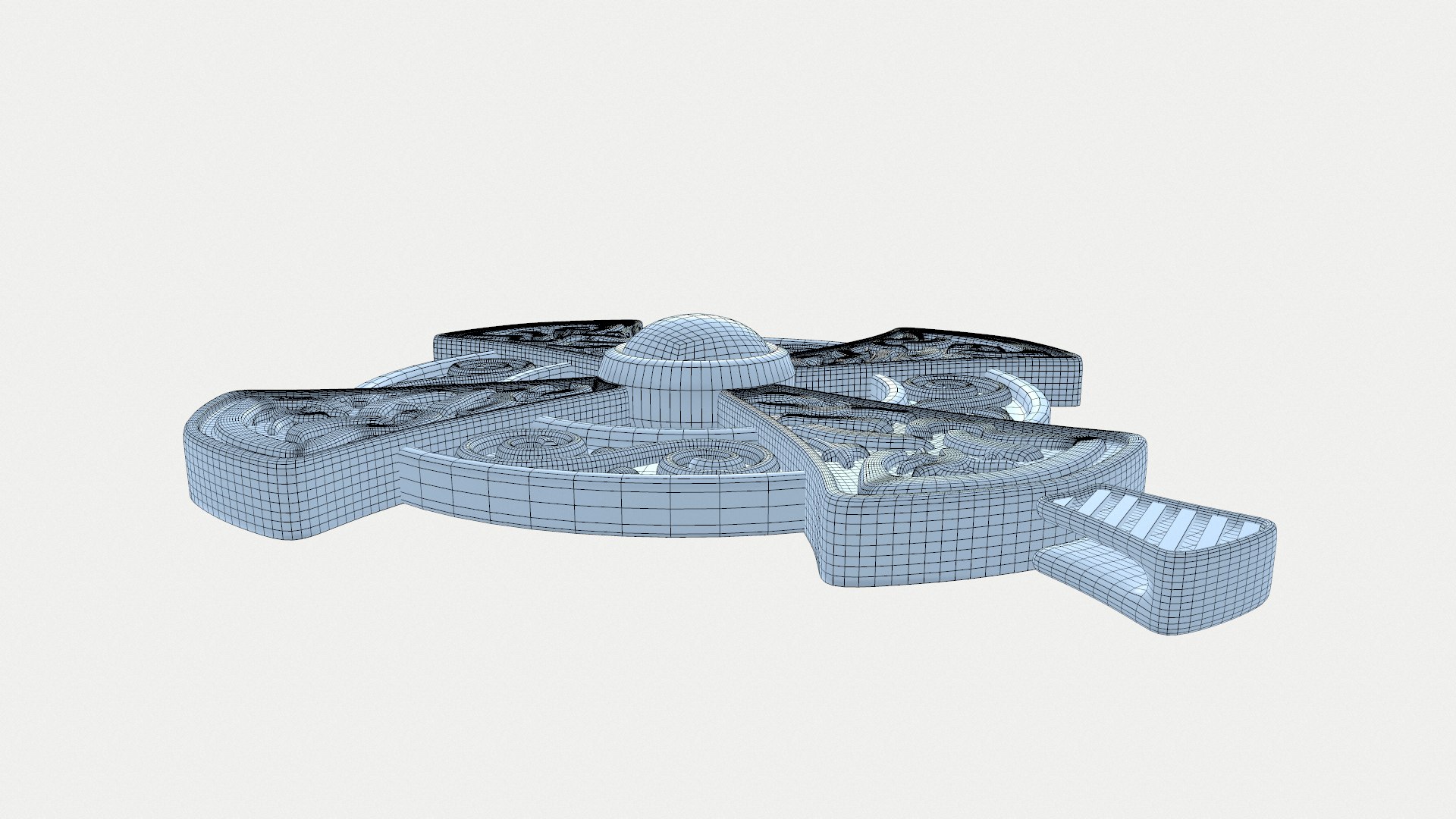 3D cross gold decoration - TurboSquid 1288605