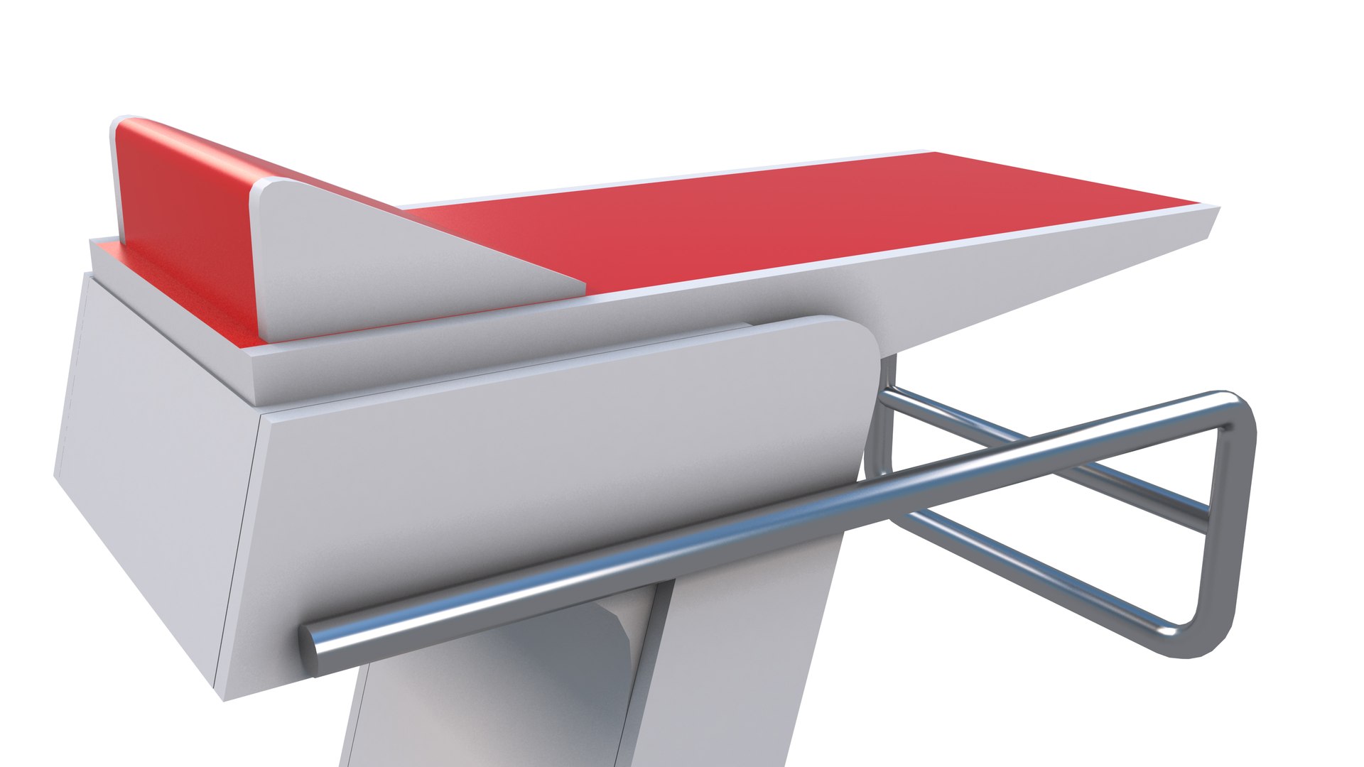 Pool Starting Block - Red 3D Model - TurboSquid 1923791