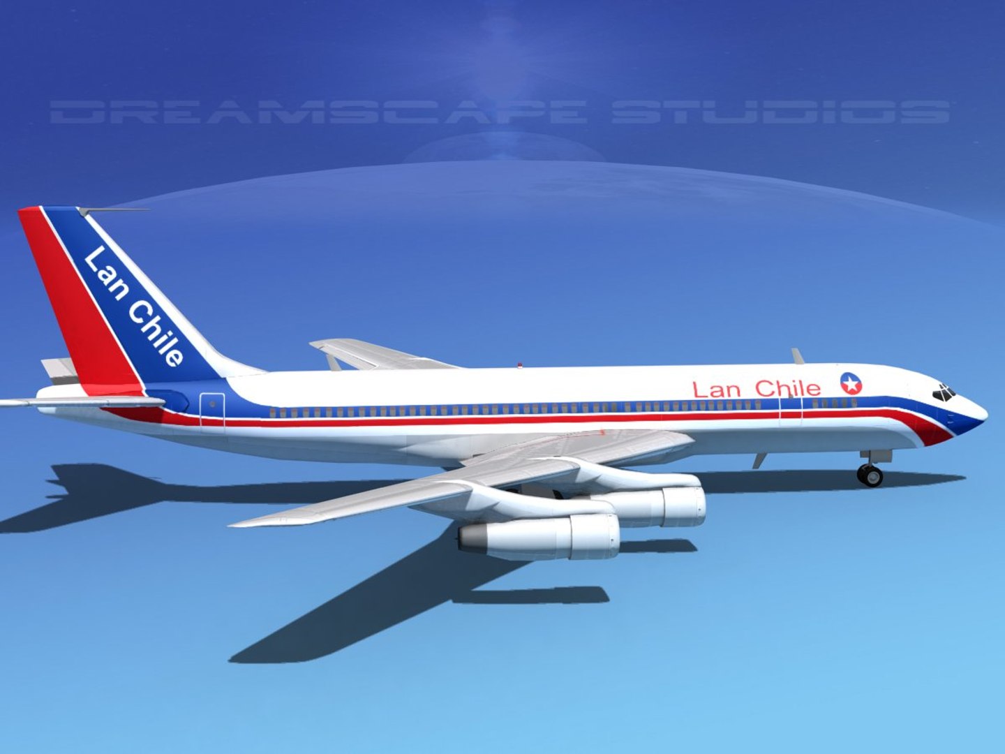 3d 707-320 Airlines Boeing 707