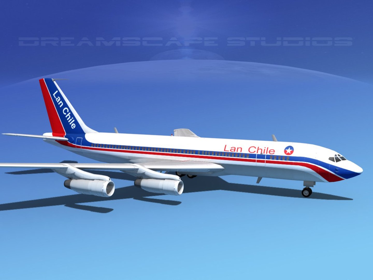 3d 707-320 Airlines Boeing 707