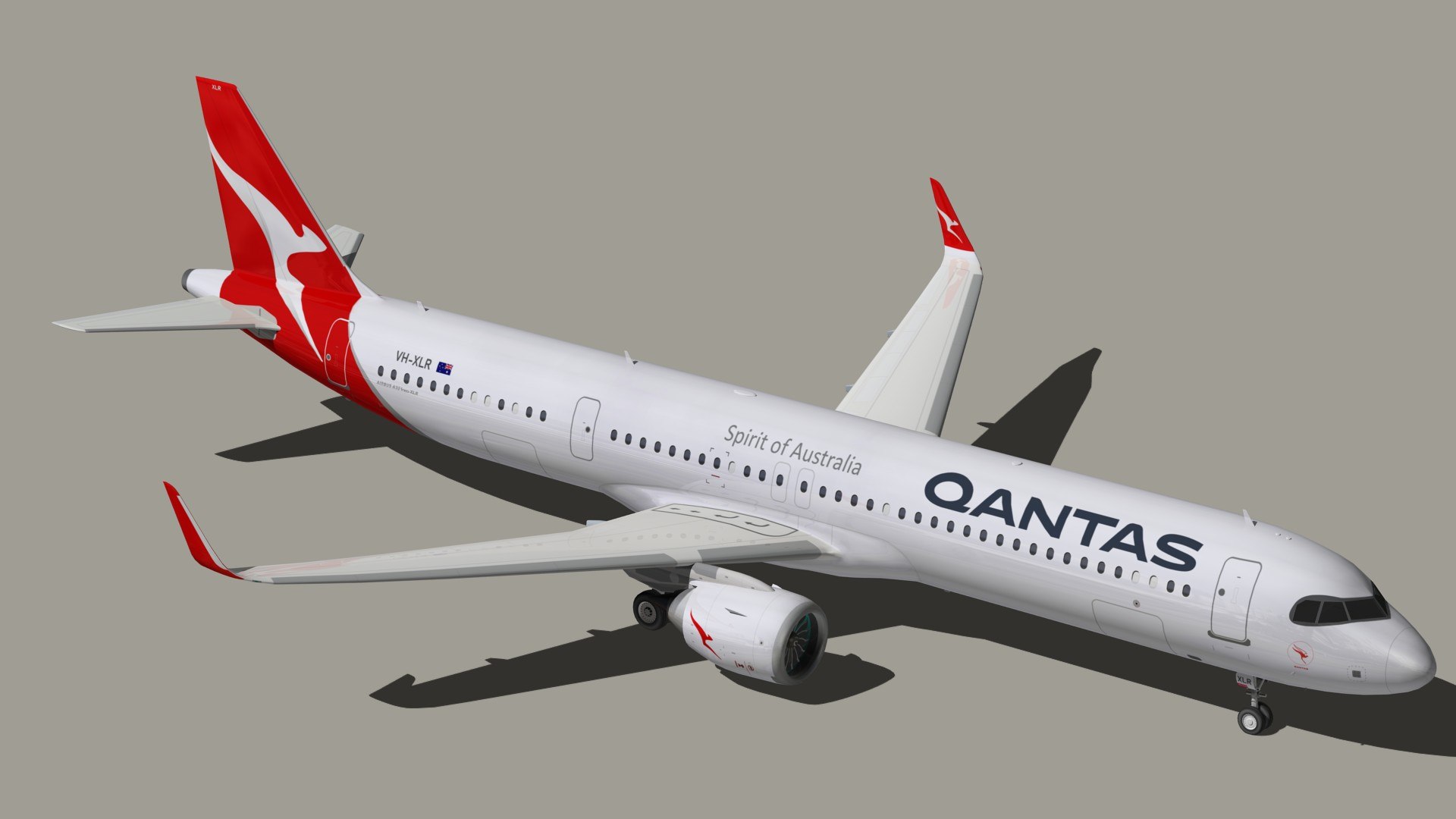 A321 Neo XLR Qantas Model - TurboSquid 2132647