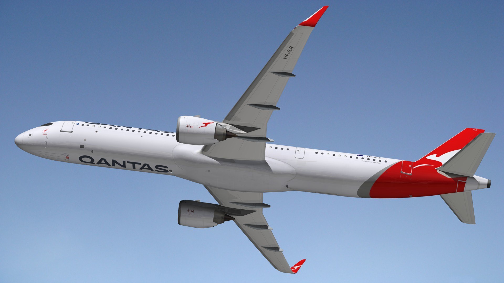 A321 Neo XLR Qantas Model - TurboSquid 2132647