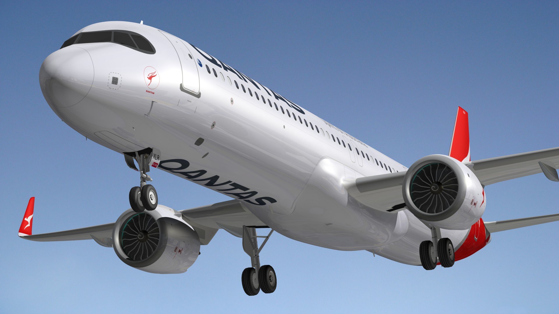 A321 Neo XLR Qantas Model - TurboSquid 2132647