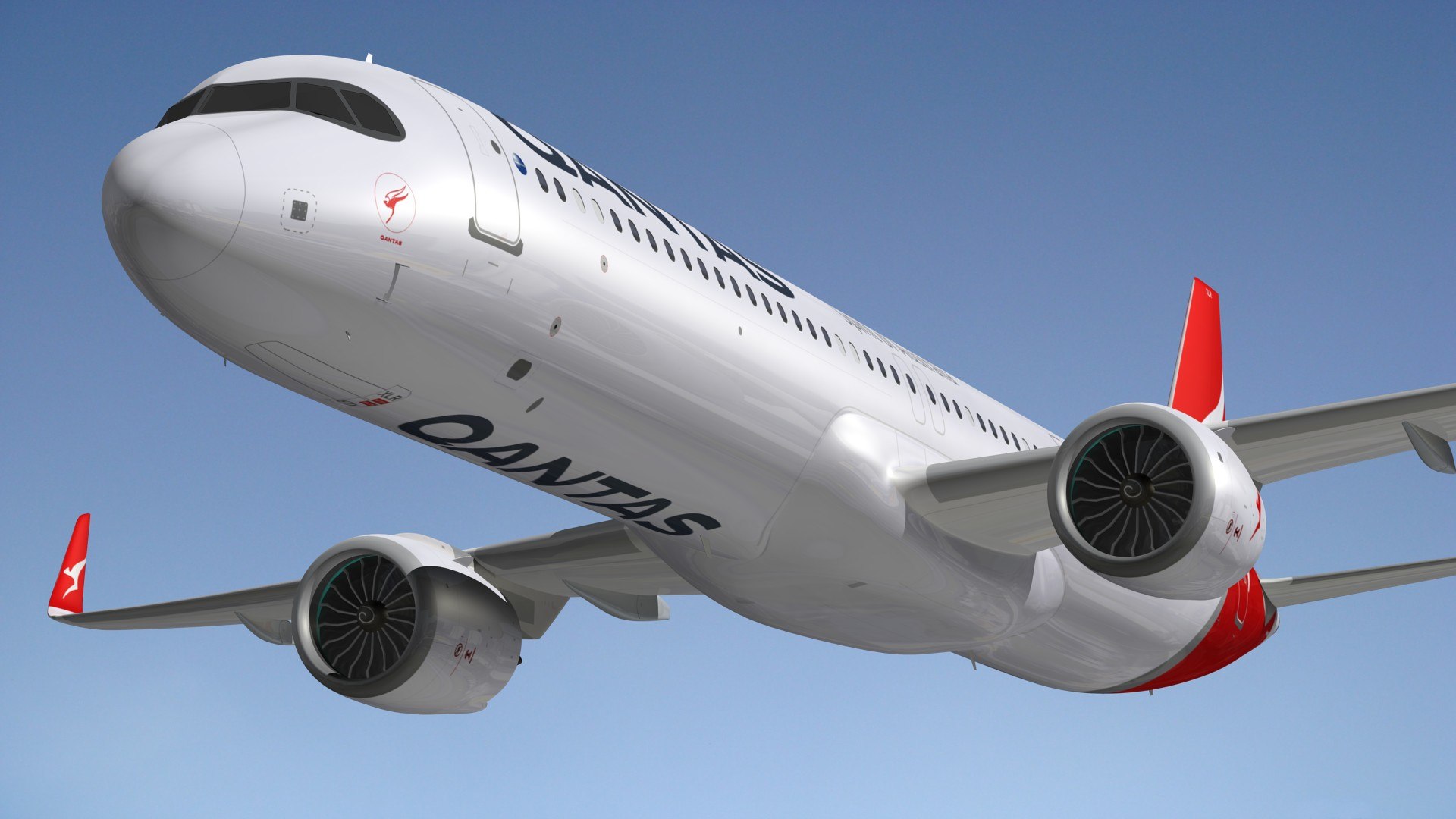 A321 Neo XLR Qantas Model - TurboSquid 2132647