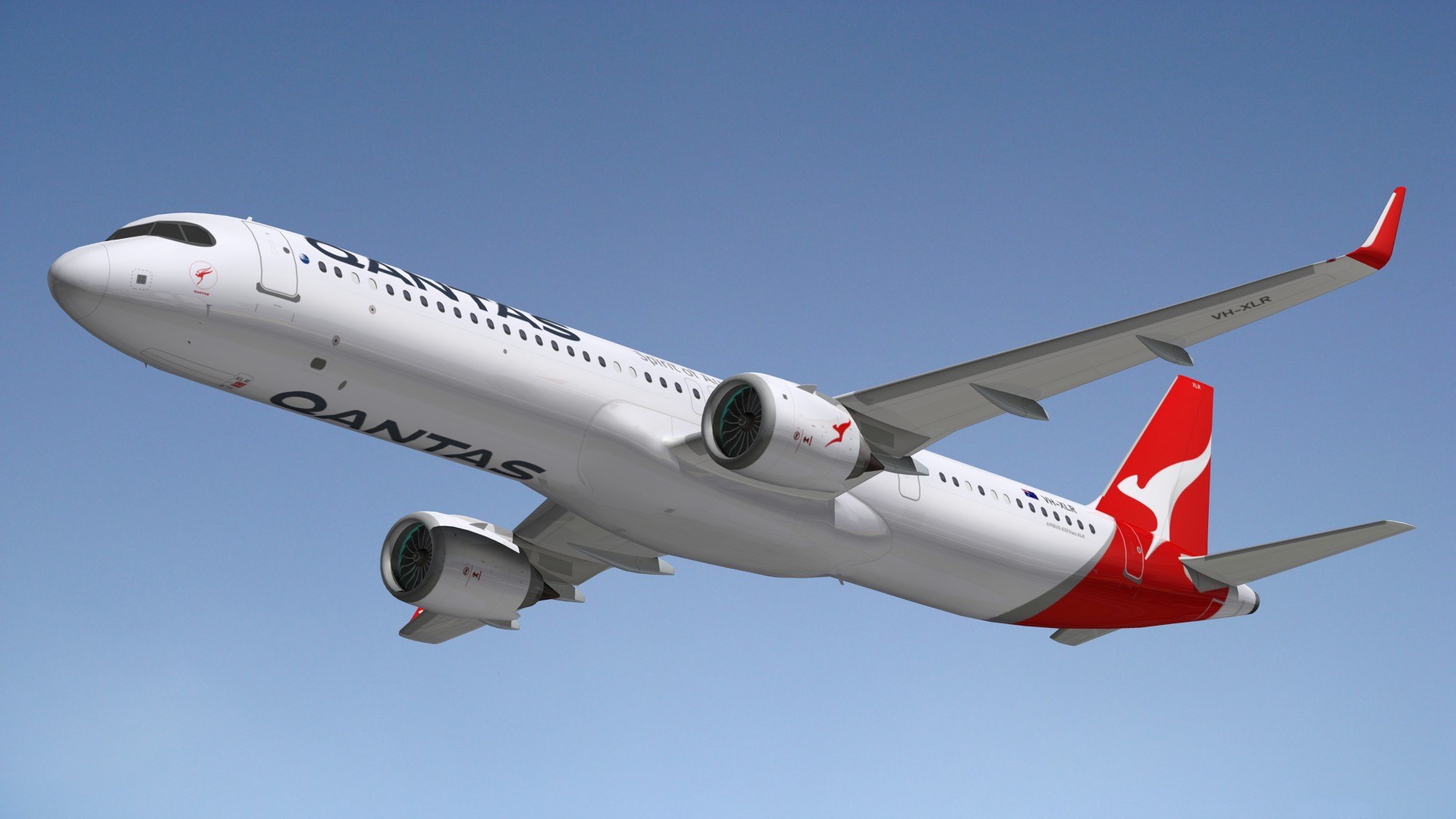 A321 Neo XLR Qantas Model - TurboSquid 2132647