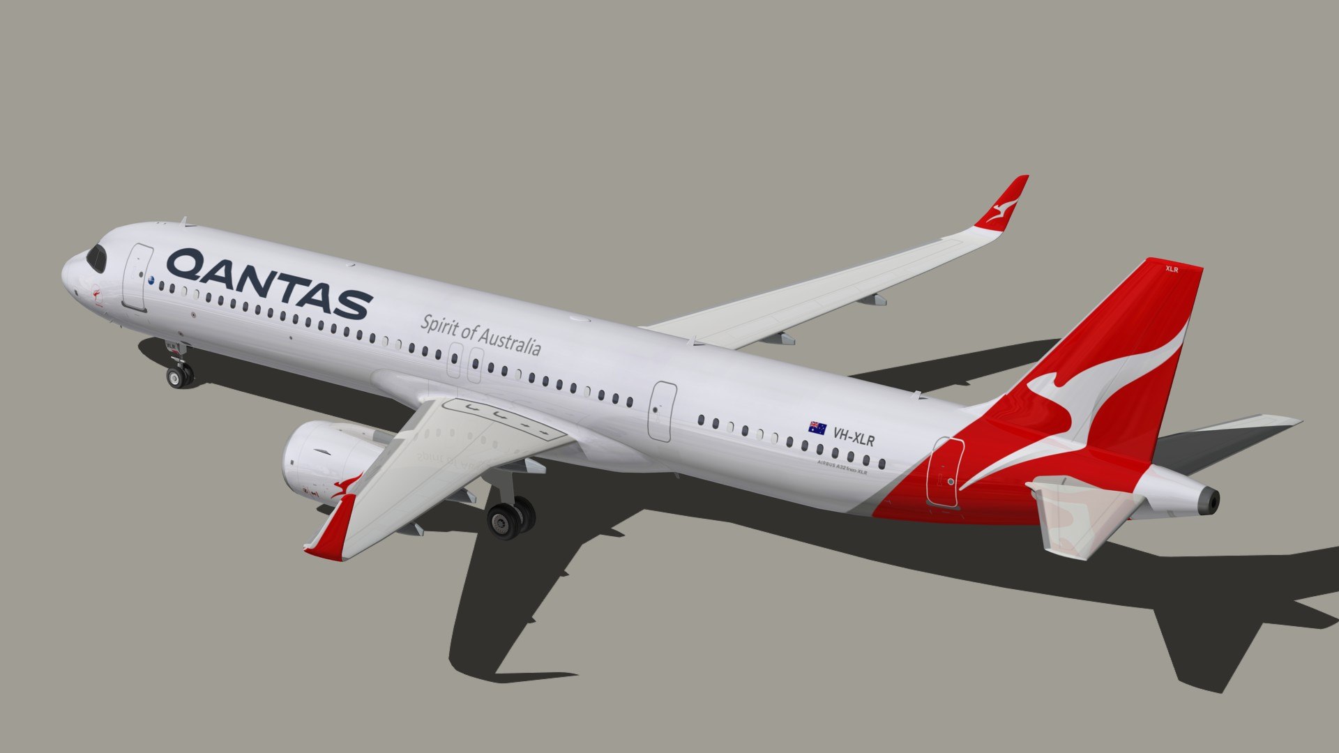 A321 Neo XLR Qantas Model - TurboSquid 2132647