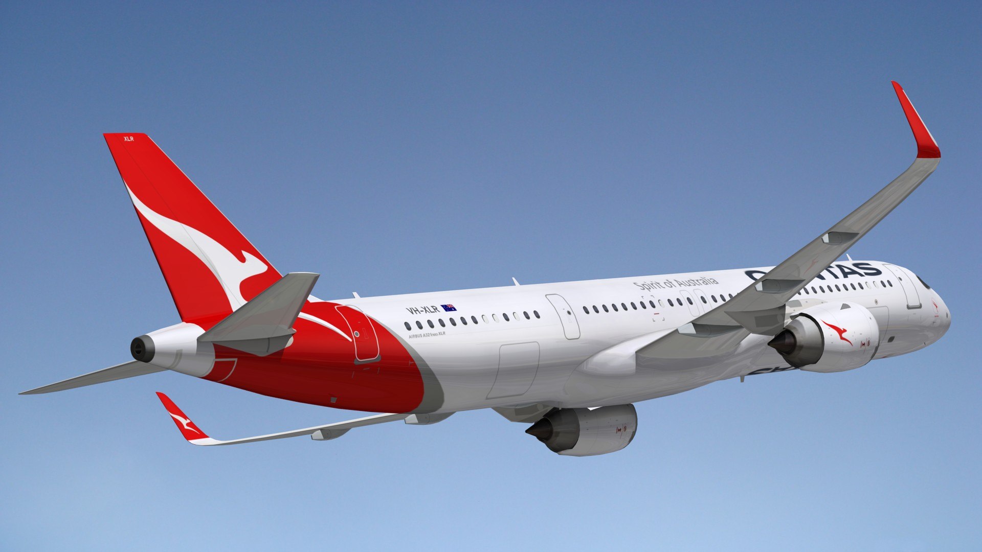 A321 Neo XLR Qantas Model - TurboSquid 2132647