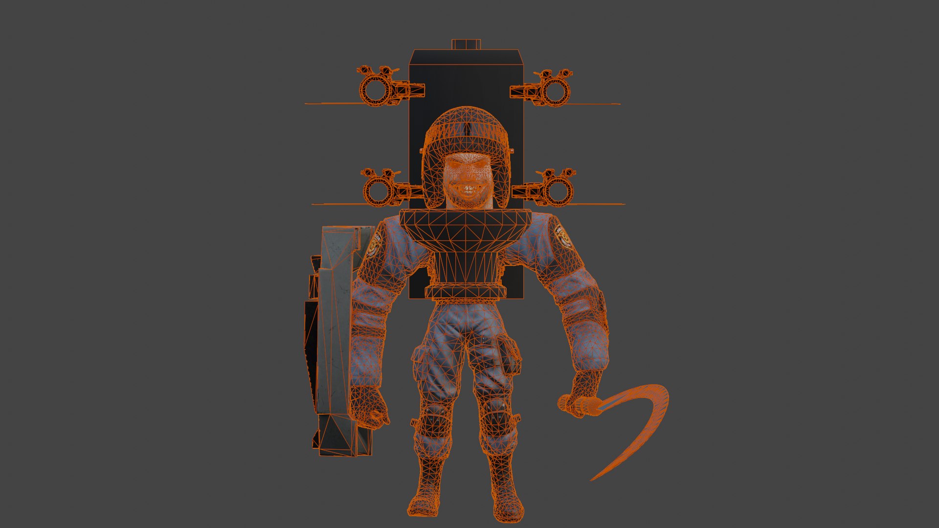 Swat Mutant Police Toilet 3D - TurboSquid 2270594