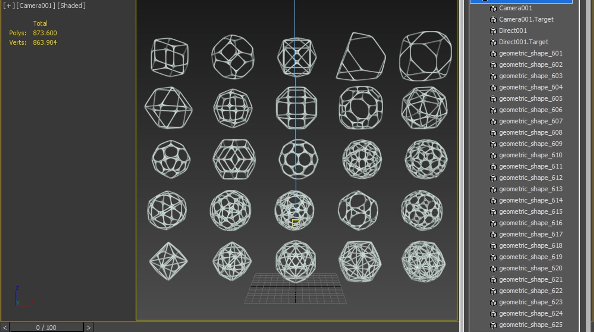 3d Geometric Shape Pack 25