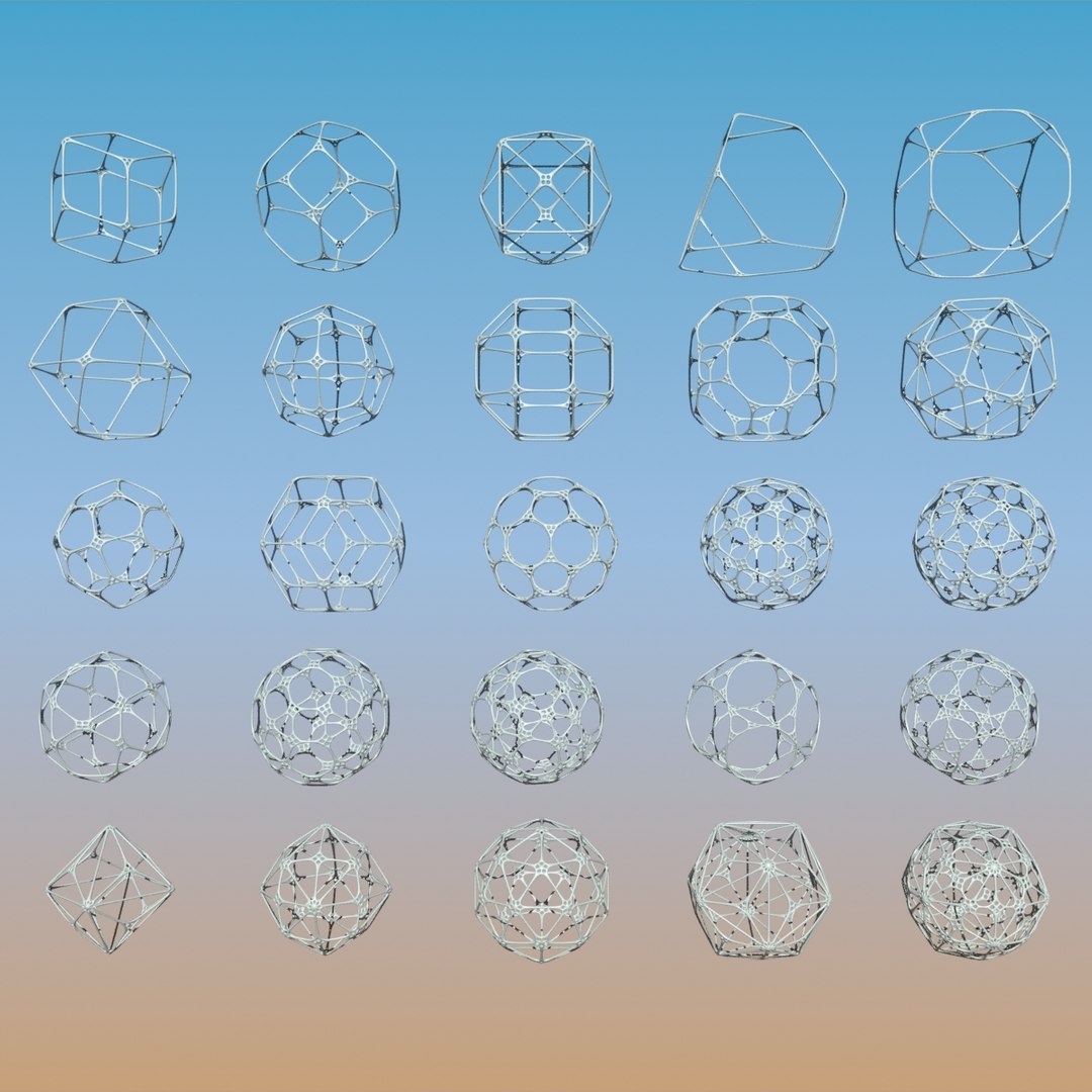 3d Geometric Shape Pack 25