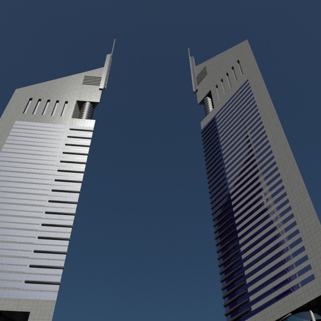 3d Twin Towers Emirates Model