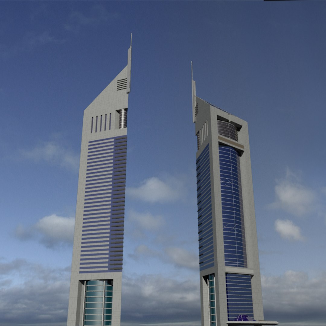 3d Twin Towers Emirates Model