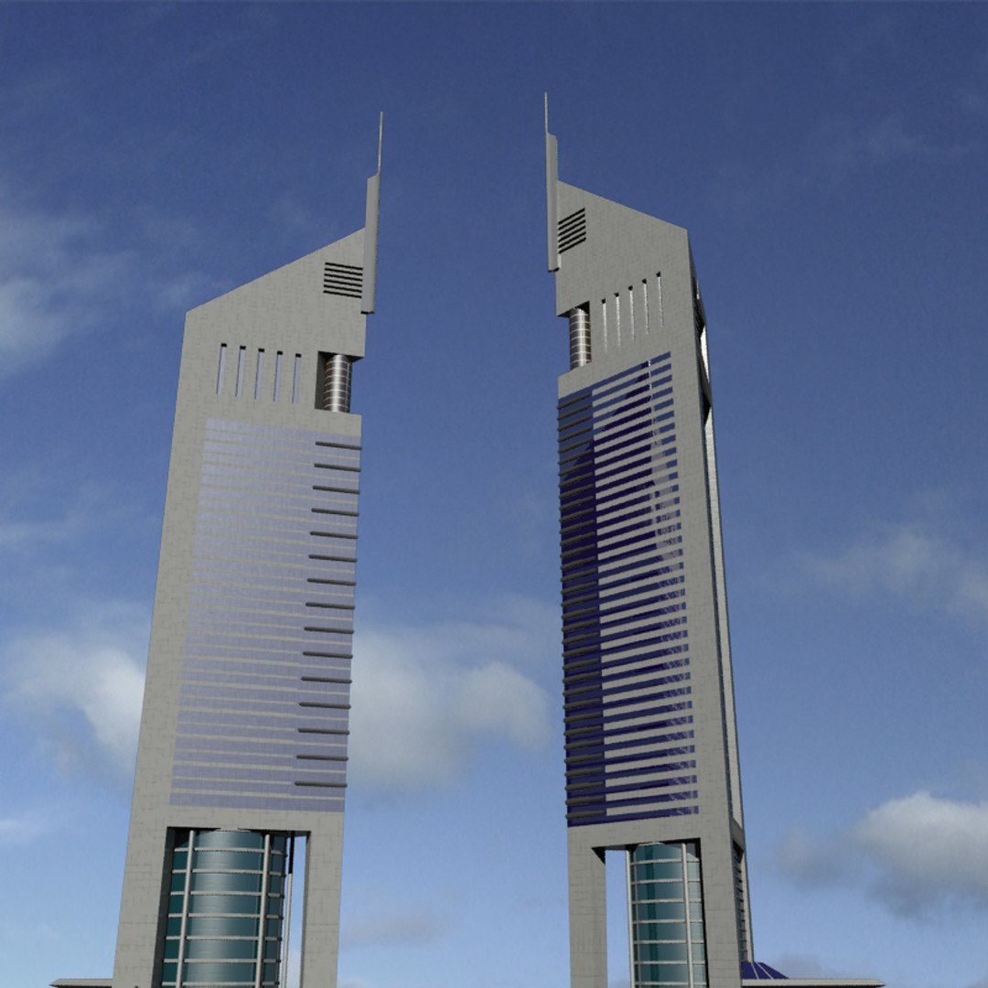 3d Twin Towers Emirates Model