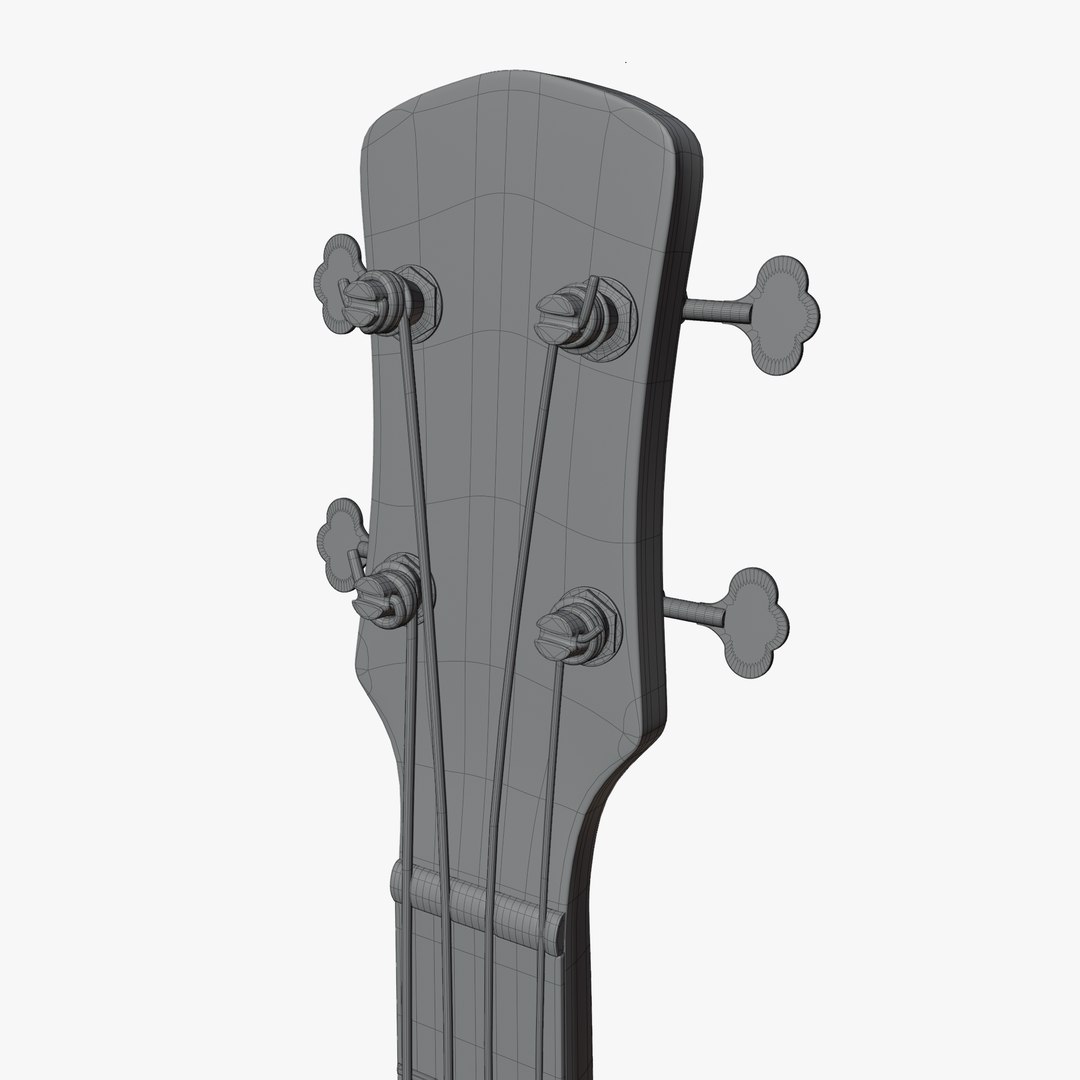 3D Acoustic Bass Guitar PBR - TurboSquid 2357878