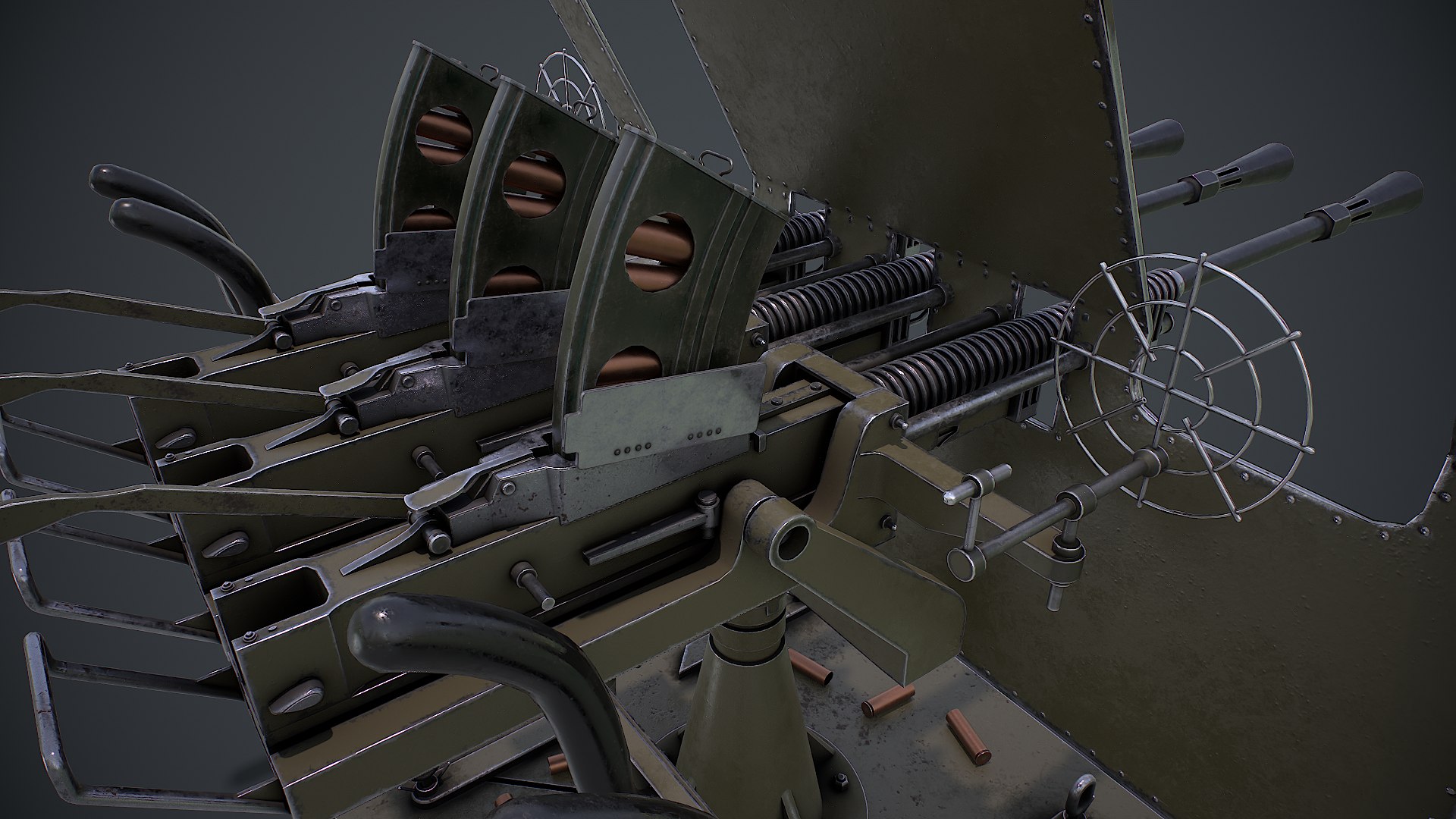 Machine Gun Turret 3D model - TurboSquid 2117653