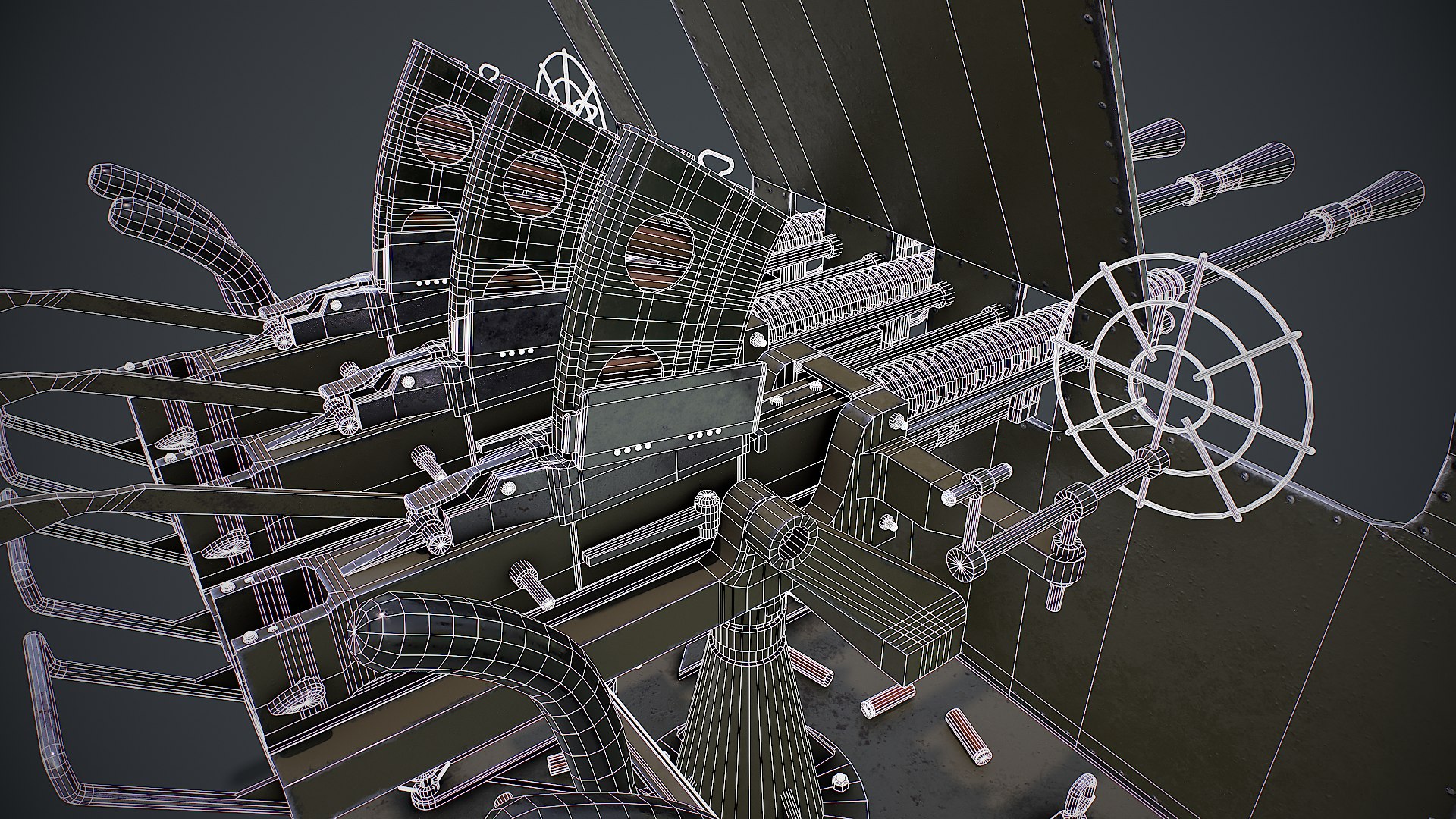 Machine Gun Turret 3D model - TurboSquid 2117653