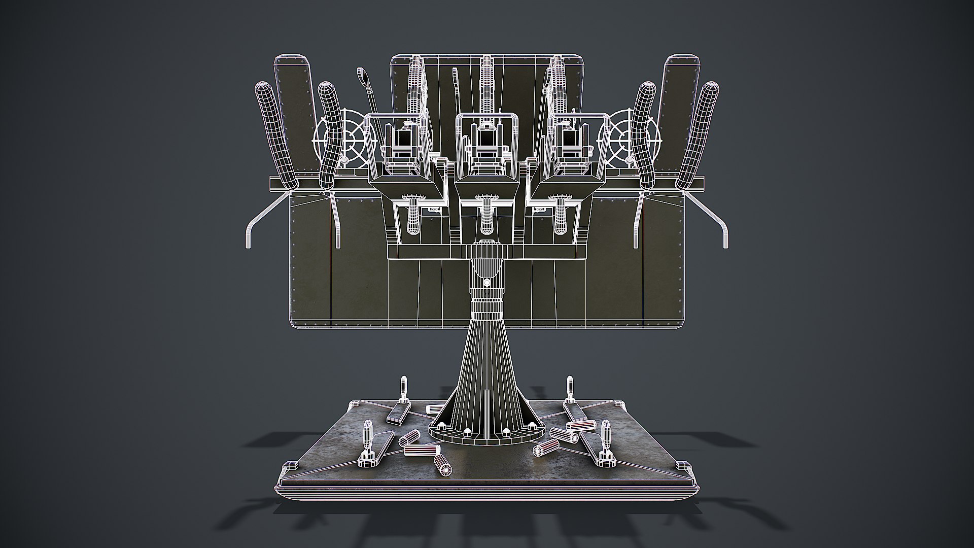 Machine Gun Turret 3D model - TurboSquid 2117653