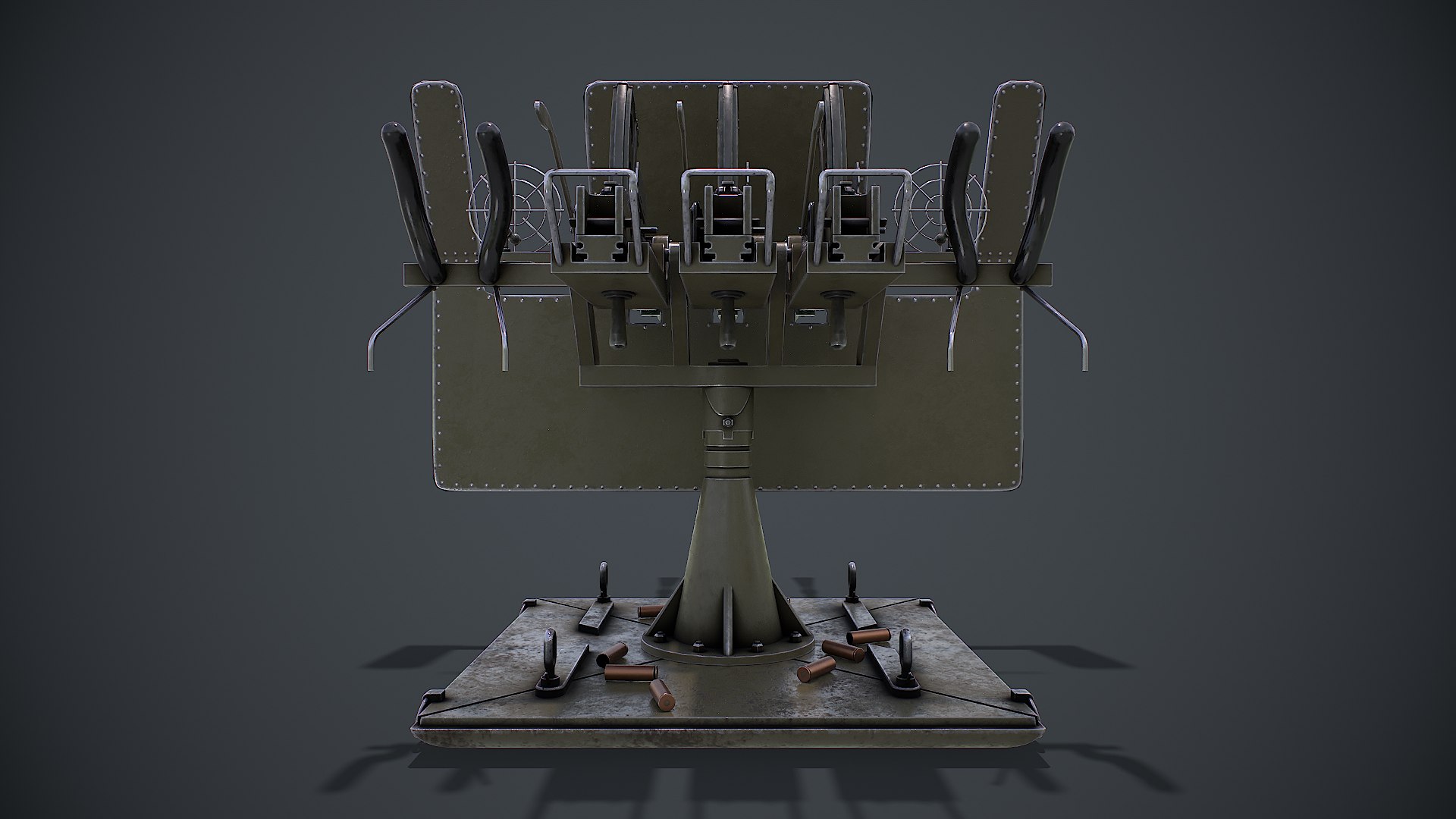 Machine Gun Turret 3D model - TurboSquid 2117653
