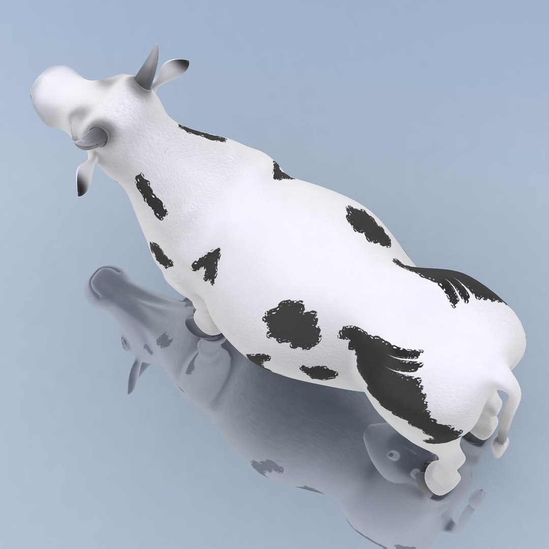 3d cow animation