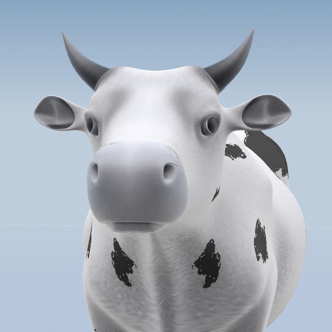 3d cow animation