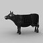 3d cow animation