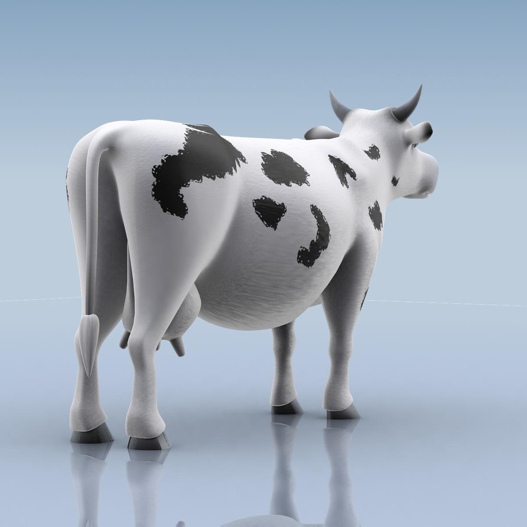 3d cow animation