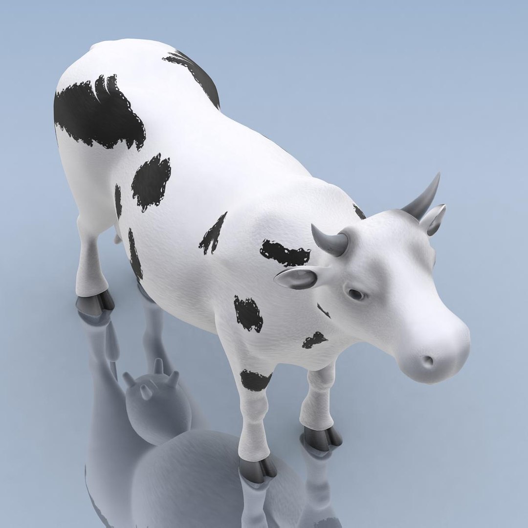 3d cow animation