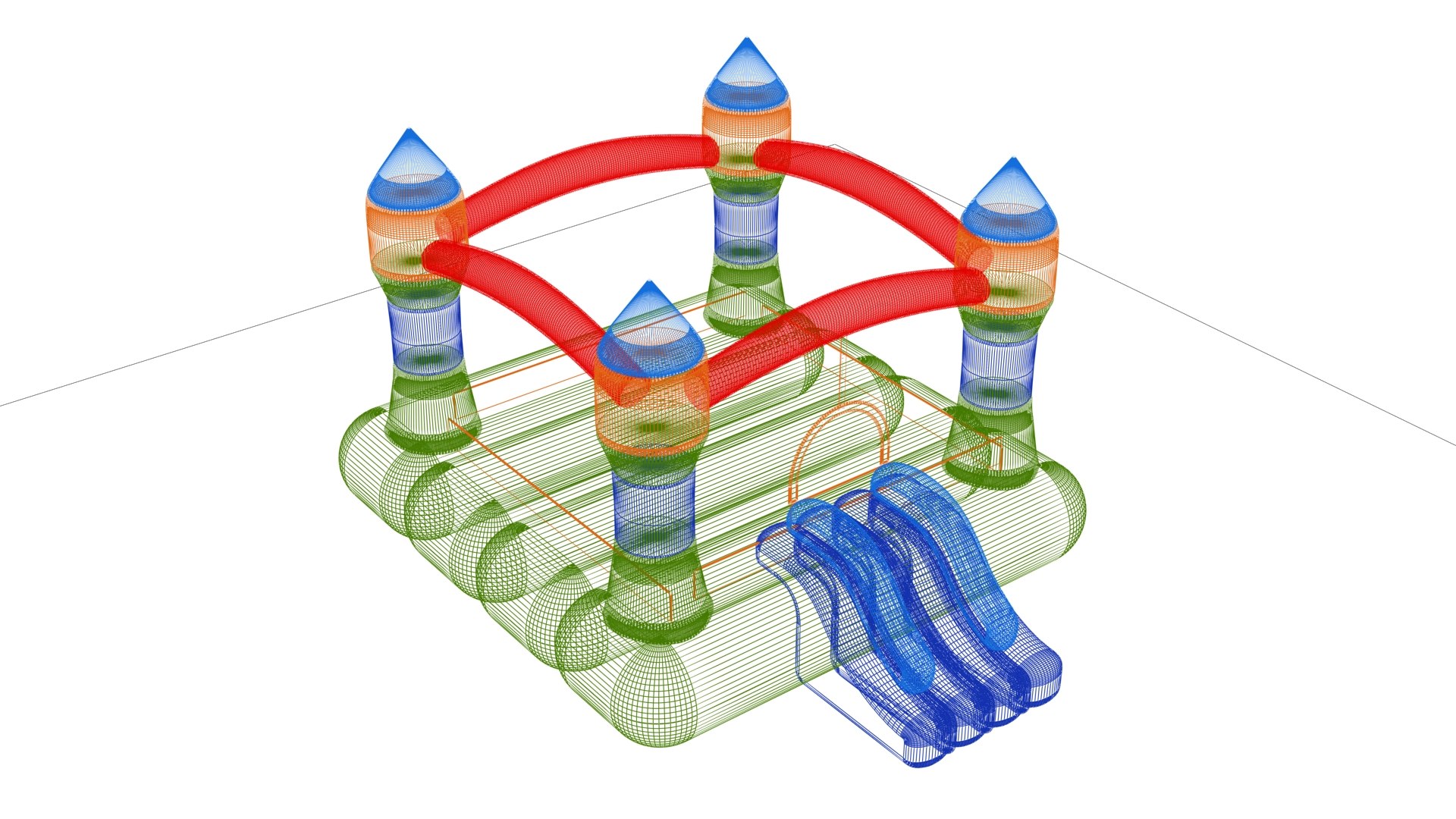 Inflatable Bounce House 3D Model - TurboSquid 2022192