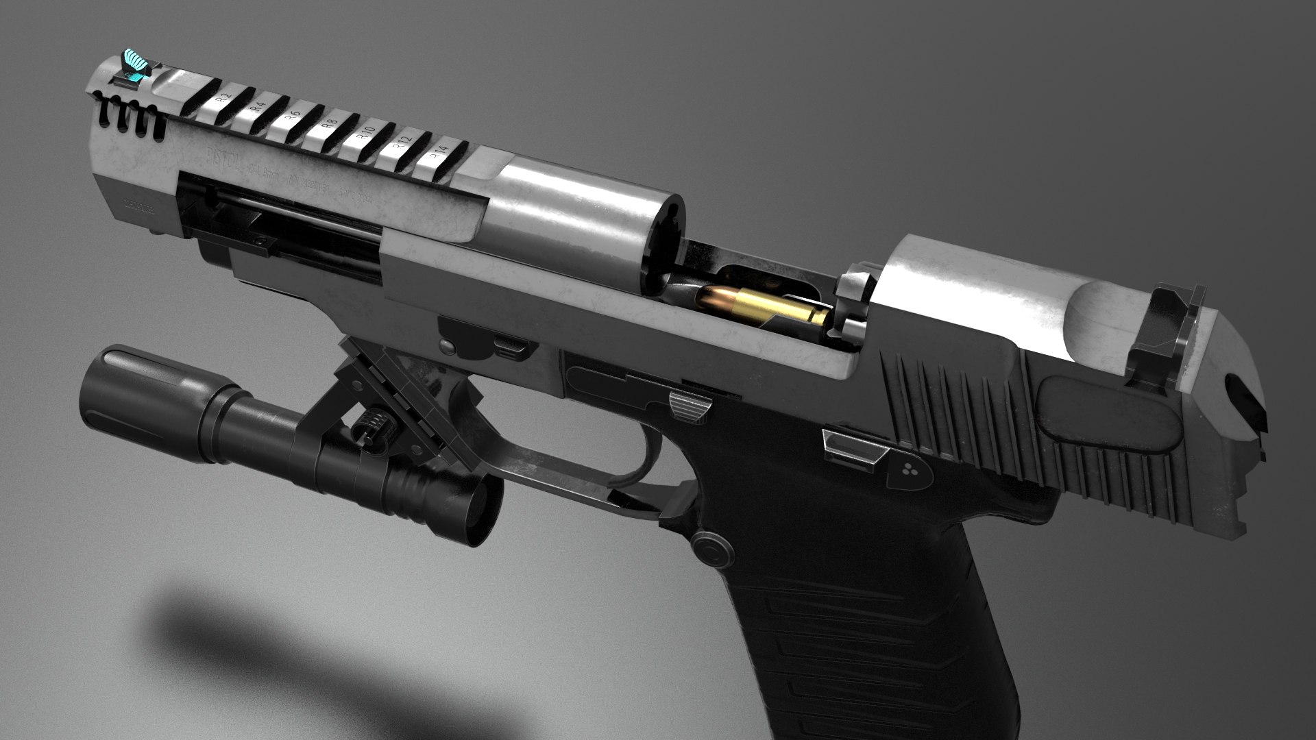 3D Pistol Eagle Fps - Tps Model - TurboSquid 2405684