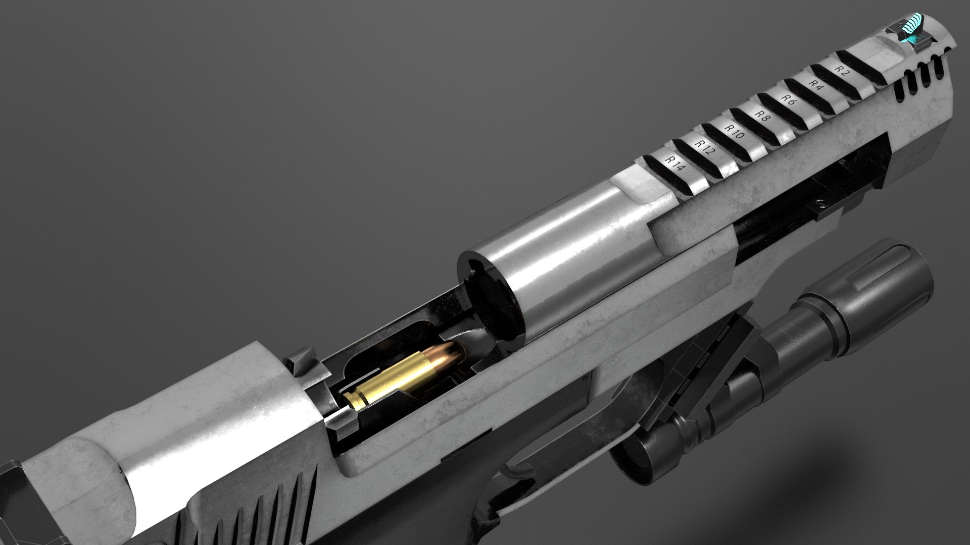 3D Pistol Eagle Fps - Tps Model - TurboSquid 2405684