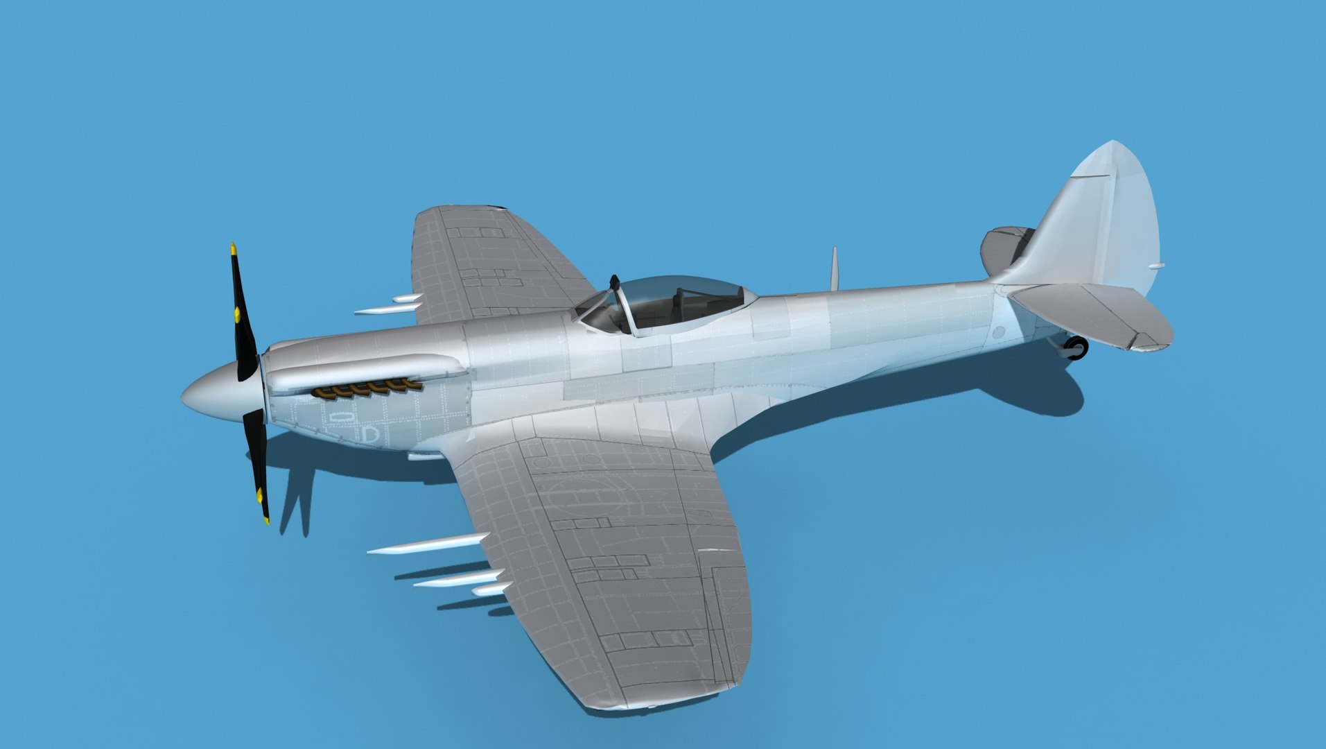 Supermarine Spitfire Mk XVIII V00 3D Model - TurboSquid 1925705