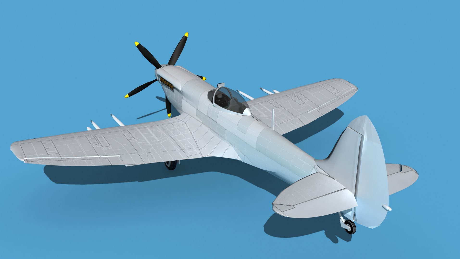 Supermarine Spitfire Mk XVIII V00 3D Model - TurboSquid 1925705