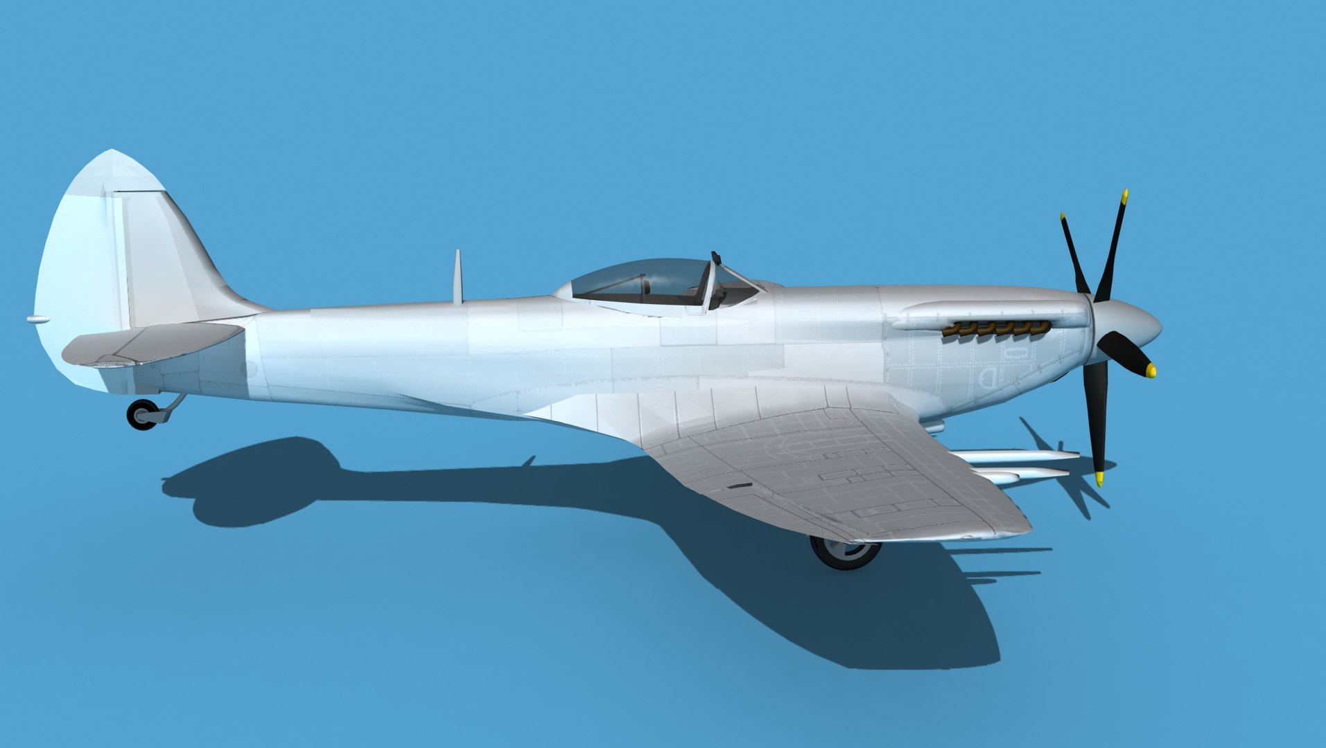 Supermarine Spitfire Mk XVIII V00 3D Model - TurboSquid 1925705